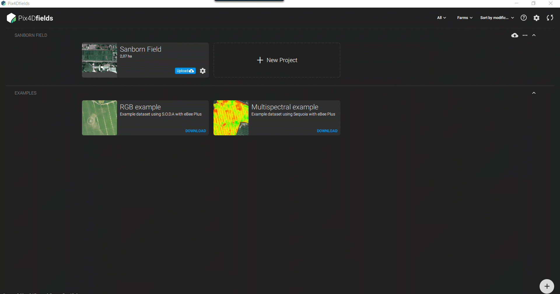 インプットとアウトプット - PIX4Dfields